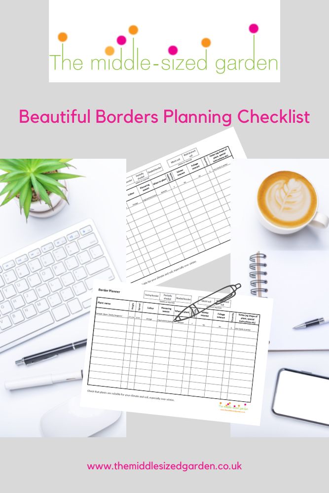 The Middlesized Garden Beautiful Borders Planning Checklist - The ...